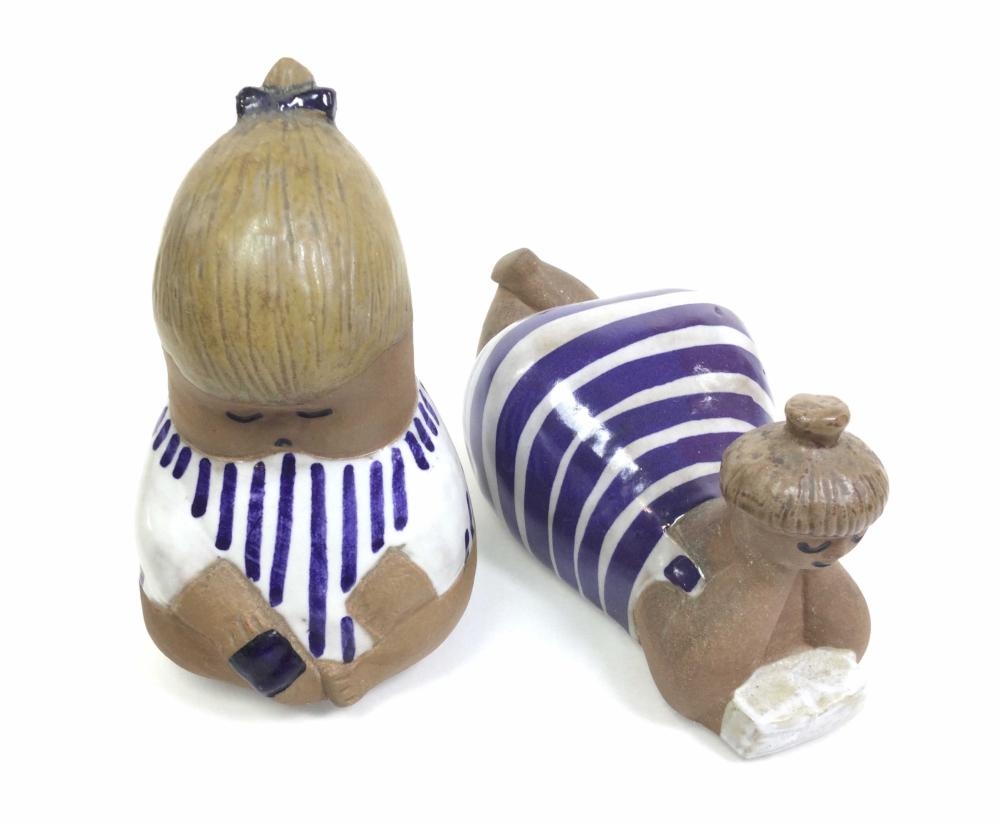 Lisa Larson | Lisa Larson Signed Swedish Pottery Figures | MutualArt