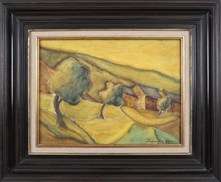 Jeannot Lunkes | bucolic landscape (1981) | MutualArt