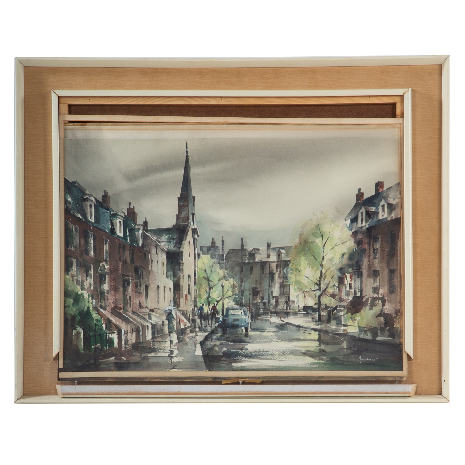 John Knowles Hare | City Street Scene (1884) | MutualArt