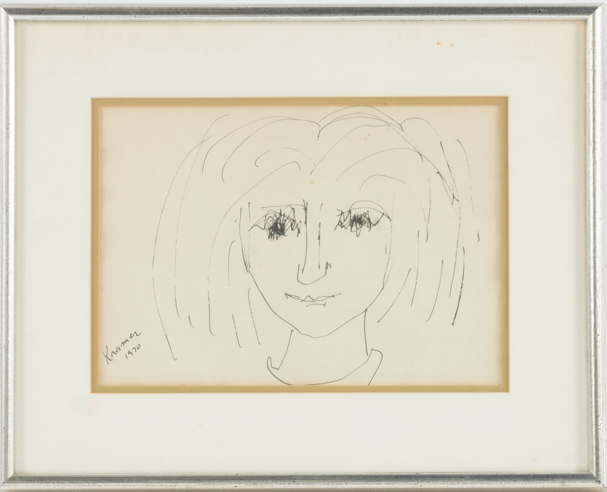 Reuben Robert Kramer | Female Portrait (1970) | MutualArt