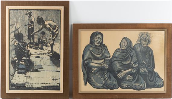 Moshe Gat | Old Women (1959 - 1960) | MutualArt