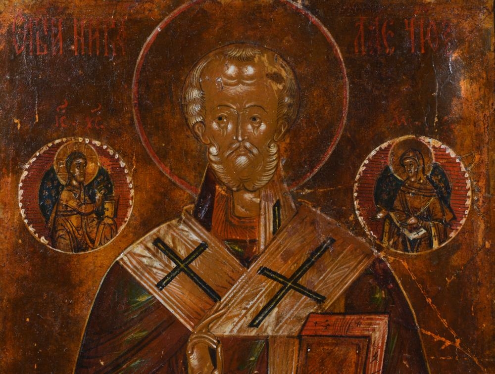 Russian School, 19th Century | ICON OF SAINT NICHOLAS OF MYRA | MutualArt