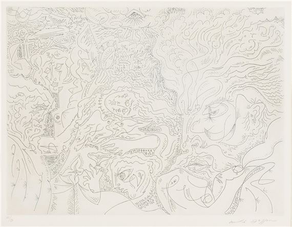 André Masson | Meditation de Loth (1960) | MutualArt