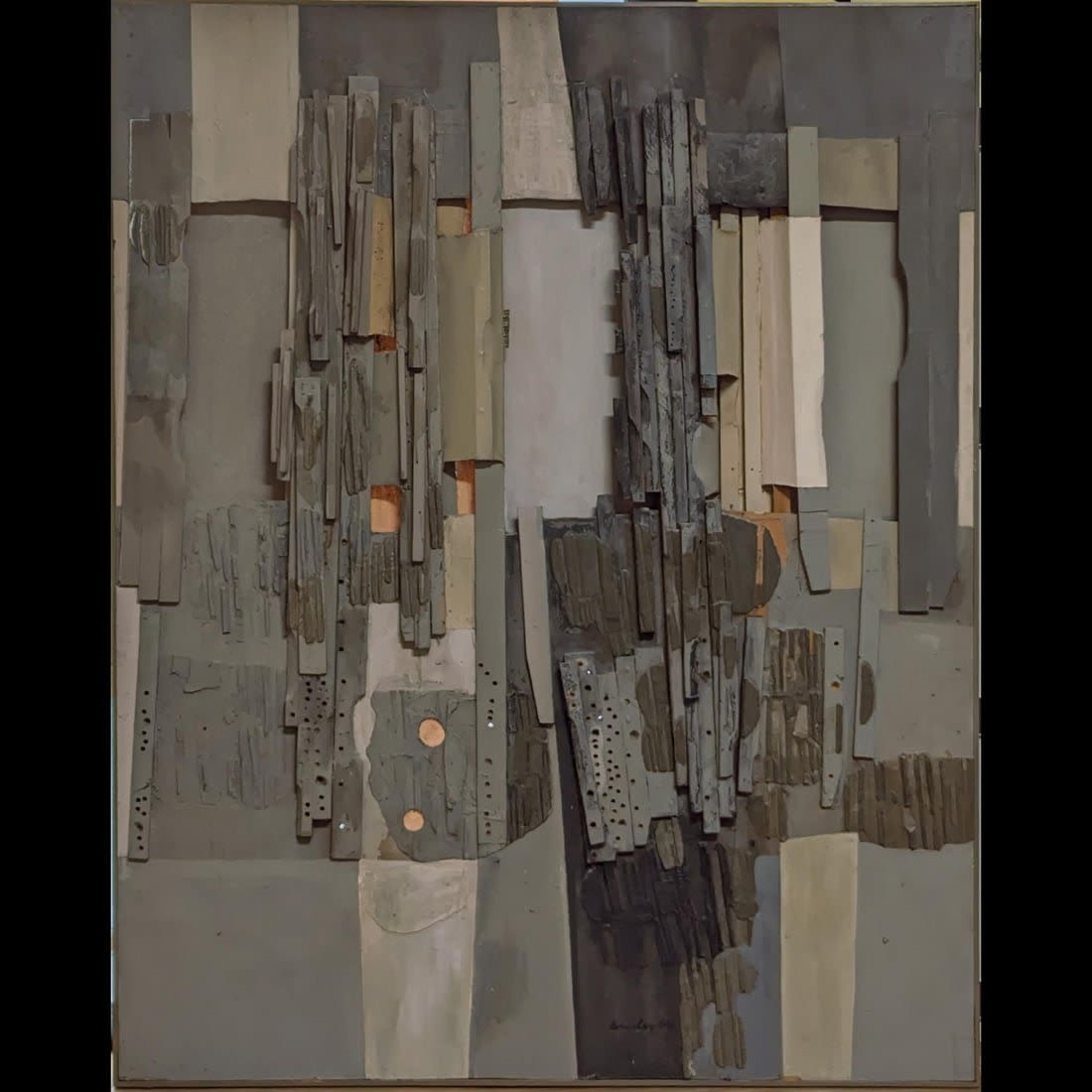 Stuart Brisley | Large Signed English Artist Stuart Brisley Mixed Media ...