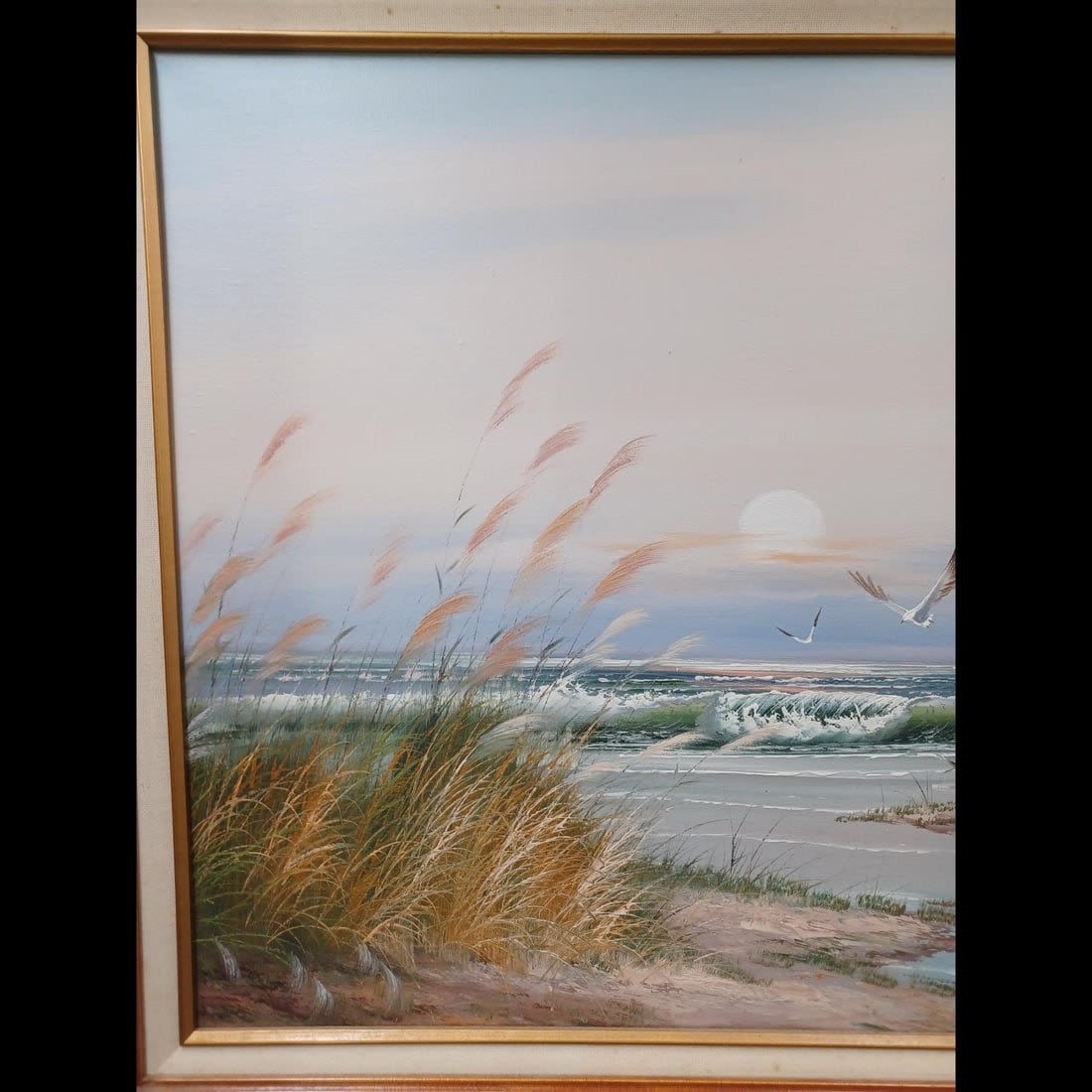 David Forbes | Oil On Canvas Beach Scene Painting Signed David Forbes ...