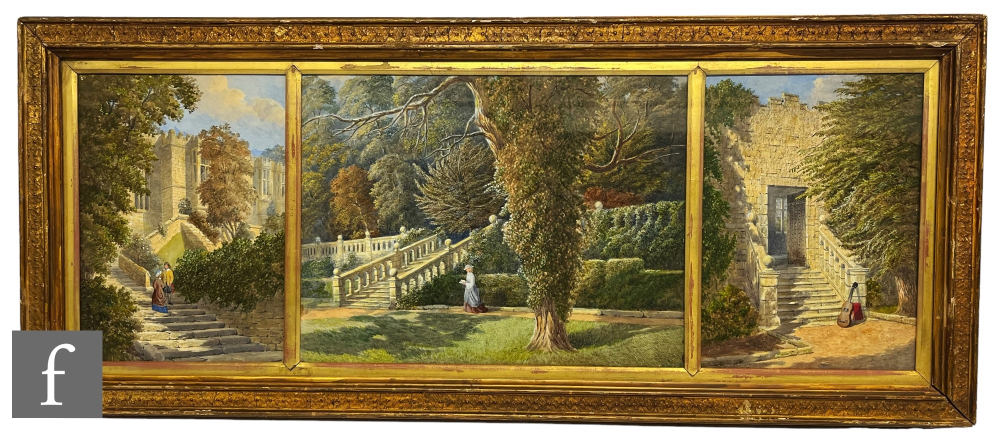 John Chase | The gardens of Haddon Hall (1871) | MutualArt