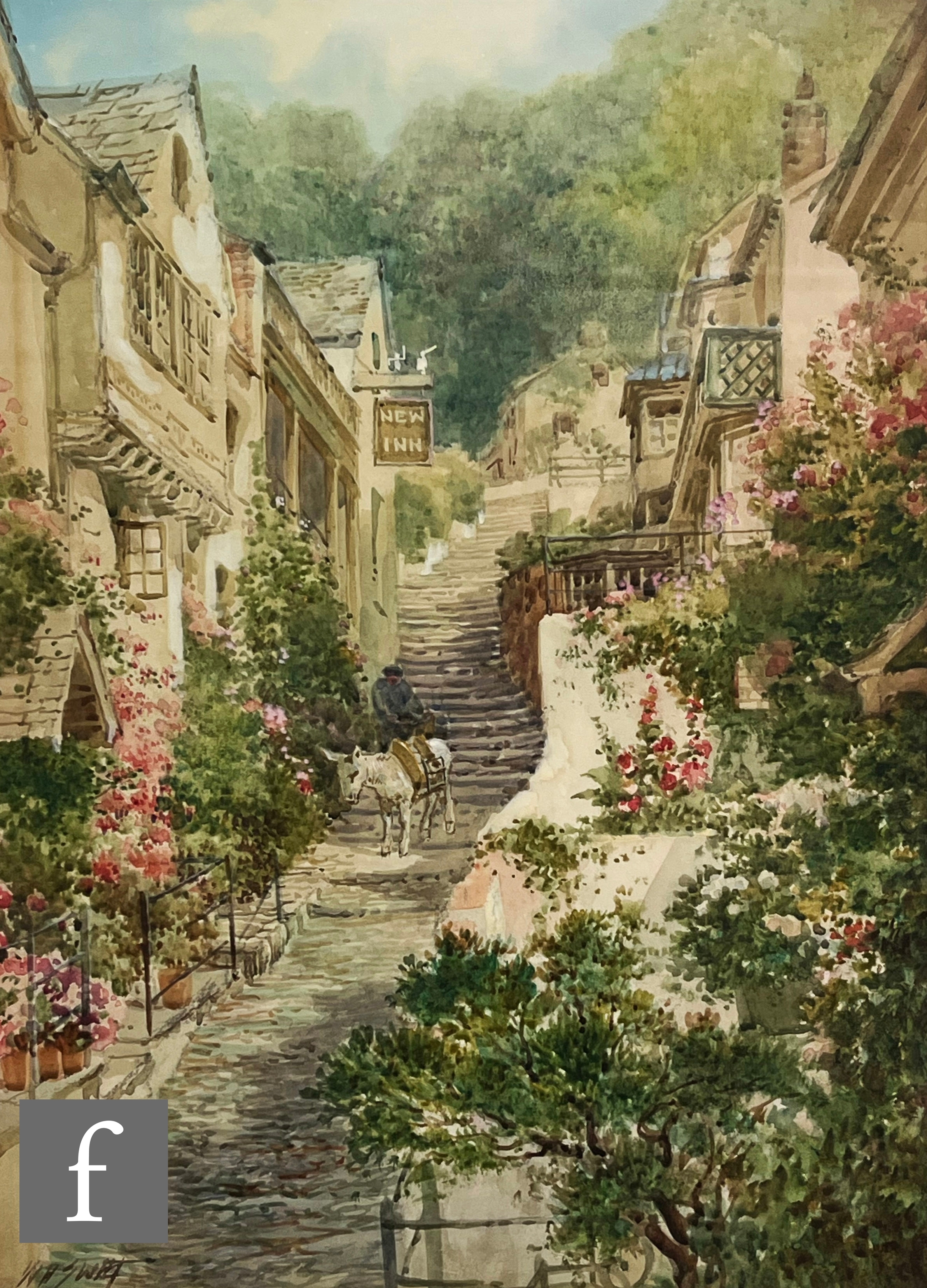 Walter Henry Sweet | Clovelly High Street | MutualArt