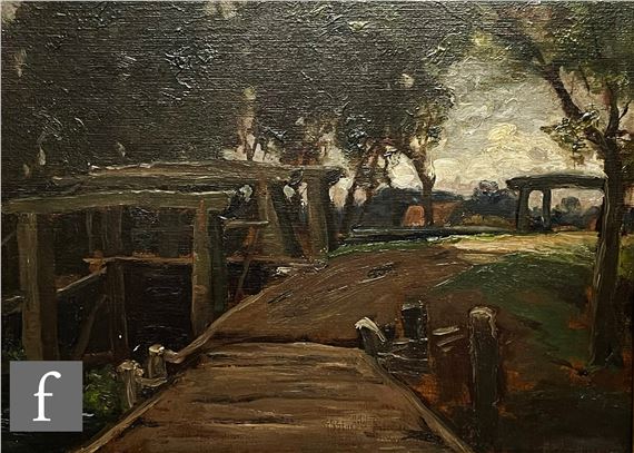 Frank Wright Bourdillon | The Lock Gate, Redruth (1889) | MutualArt