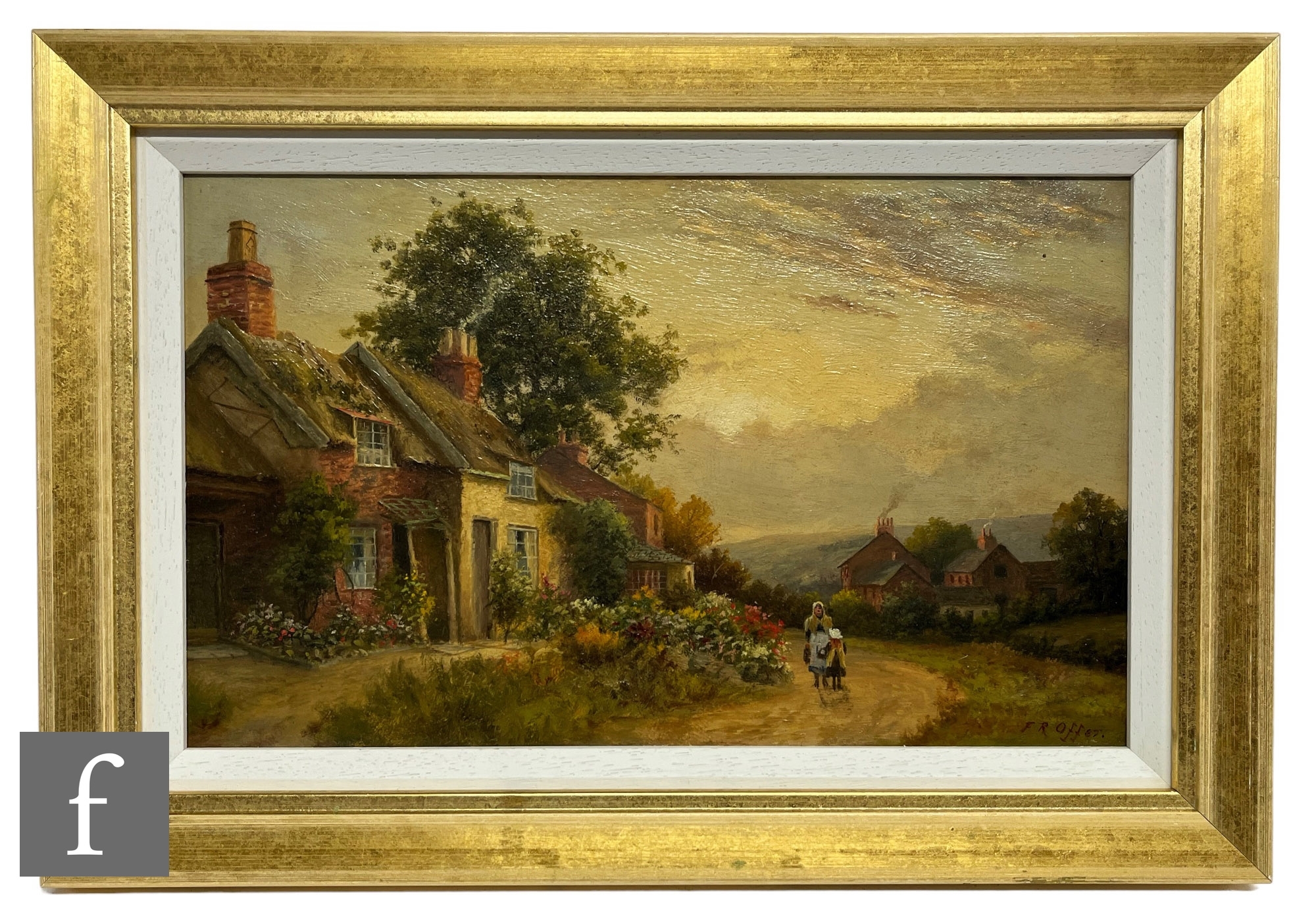 Frank Rawlings Offer | Figures on a village road | MutualArt