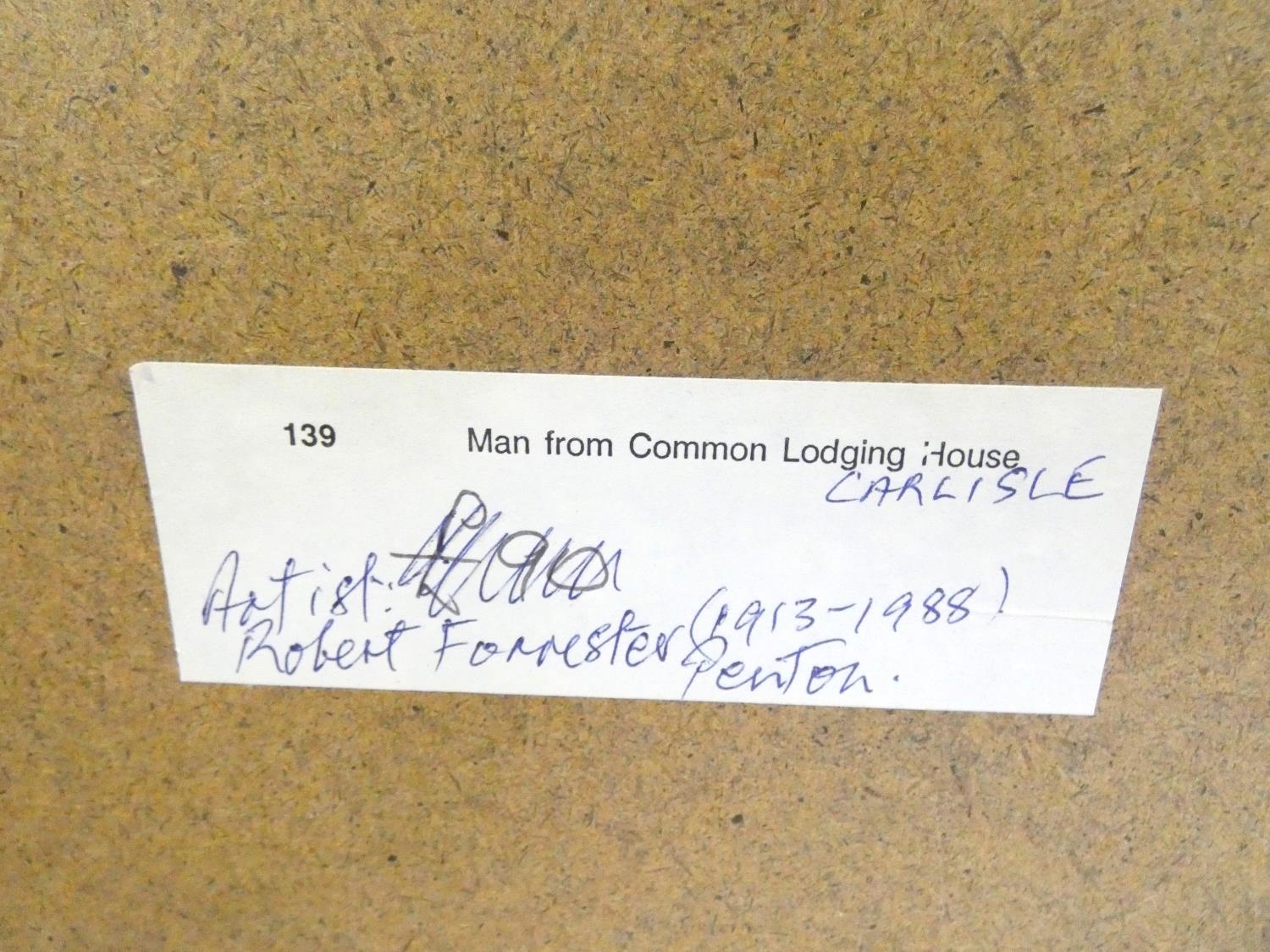 Robert Forrester | Man from Common Lodging House | MutualArt