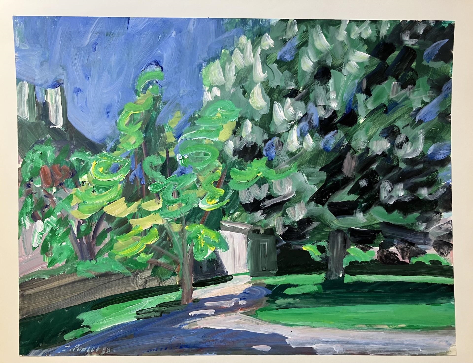 Jacques Poncet | Arbres au printemps (1988) | MutualArt