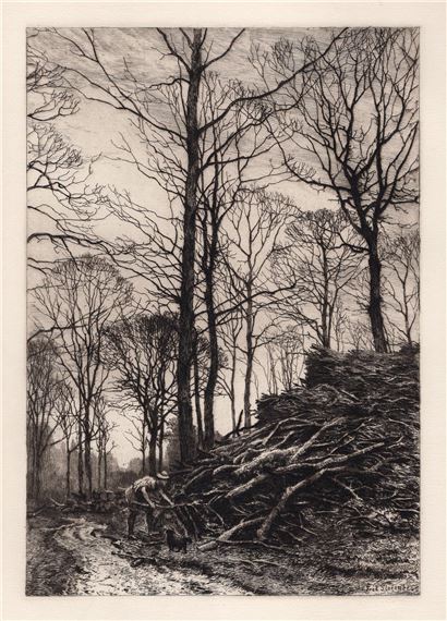 Frederick Alfred Slocombe | Winter Fuel (1883) | MutualArt