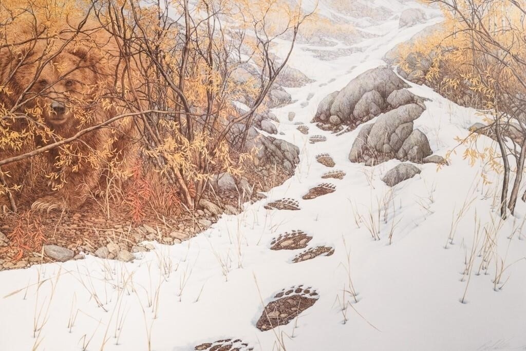 Bev Doolittle | Limited edition print. Double Back. 37 x 17.5. | MutualArt