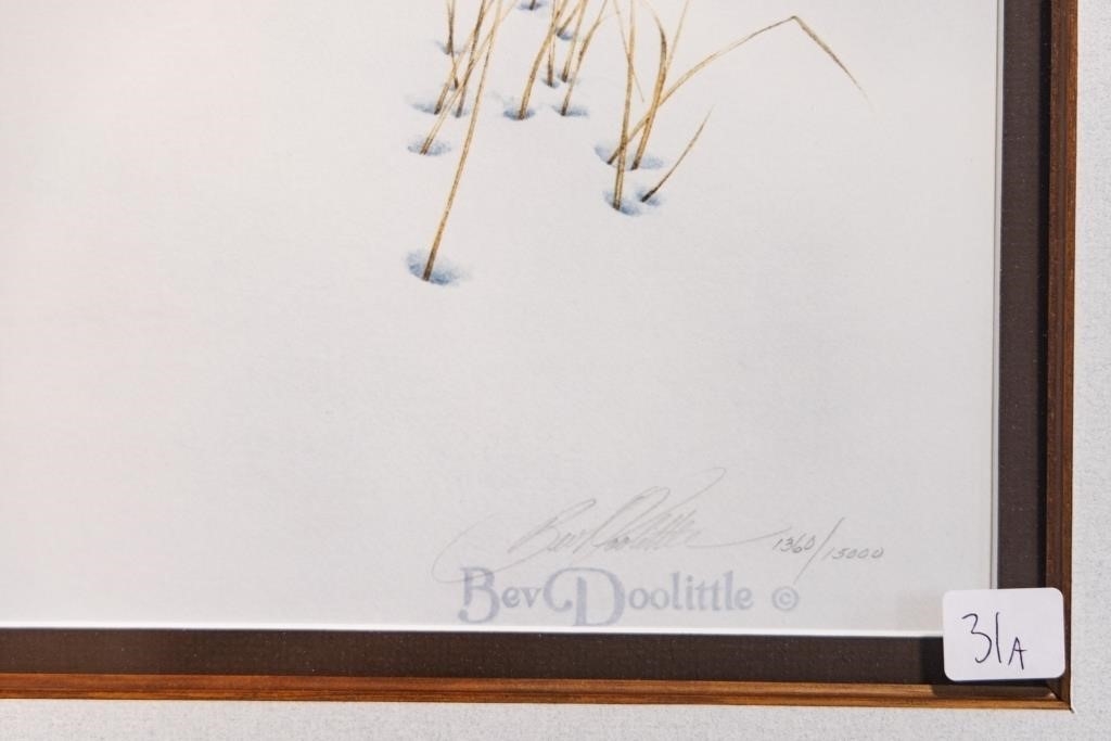 Bev Doolittle | Limited edition print. Double Back. 37 x 17.5. | MutualArt