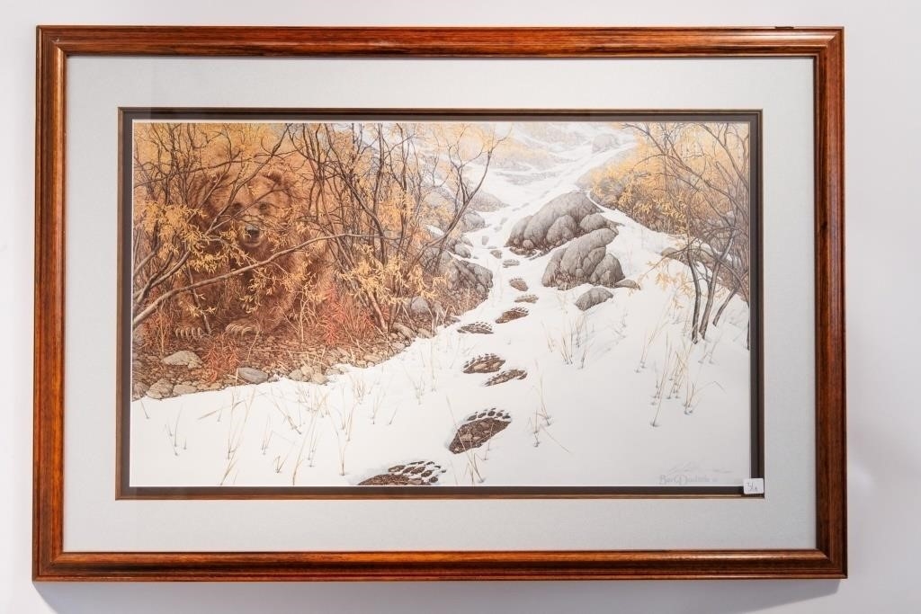 Bev Doolittle | Limited edition print. Double Back. 37 x 17.5. | MutualArt