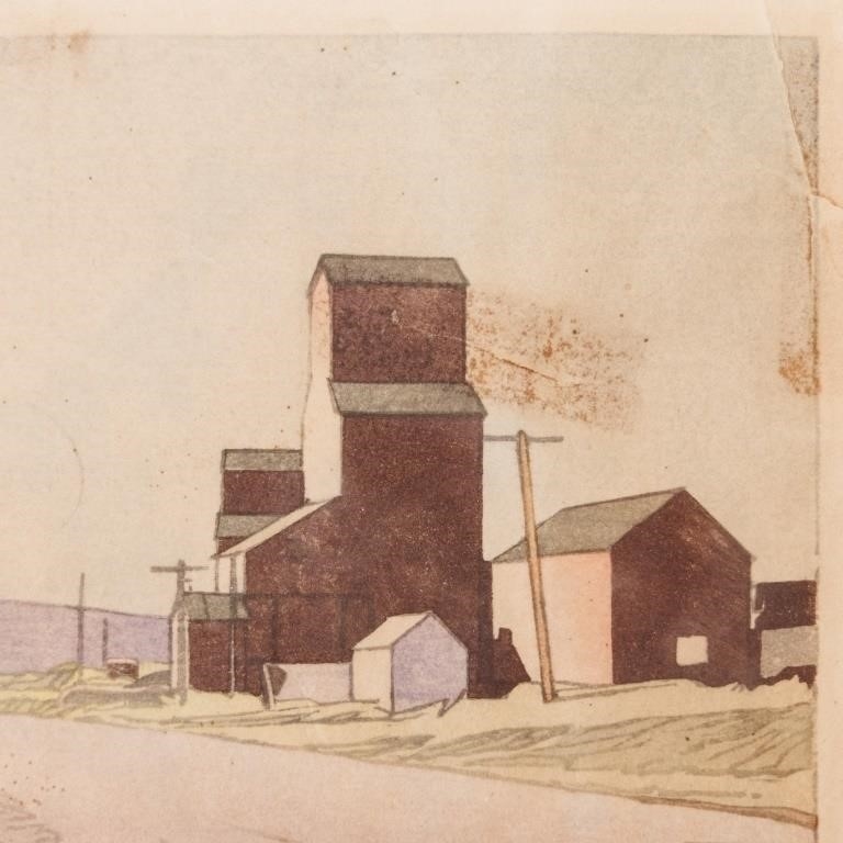 Walter Joseph Phillips | Colour woodcut. La Riviere | MutualArt