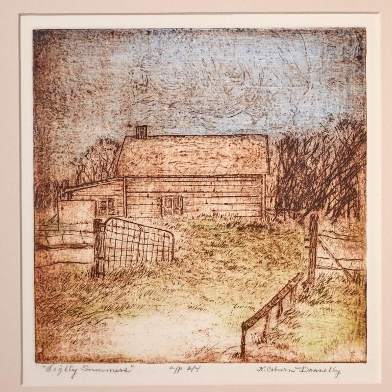 Kathleen Coburn-Donnelly | Lithograph. Eighty Summers. Artist's proof ...