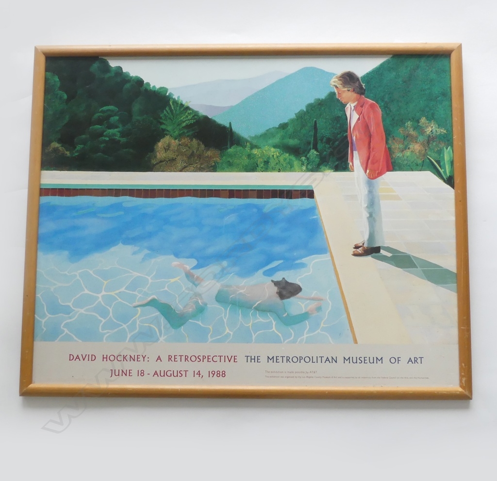 David Hockney | DAVID HOCKNEY POSTER 1988 RETROSPECTIVE METROPOLITAN ...