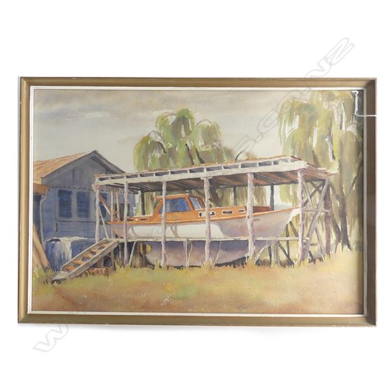 Kay Walsh | BOAT BUILDING AT CAMBRIDGE | MutualArt