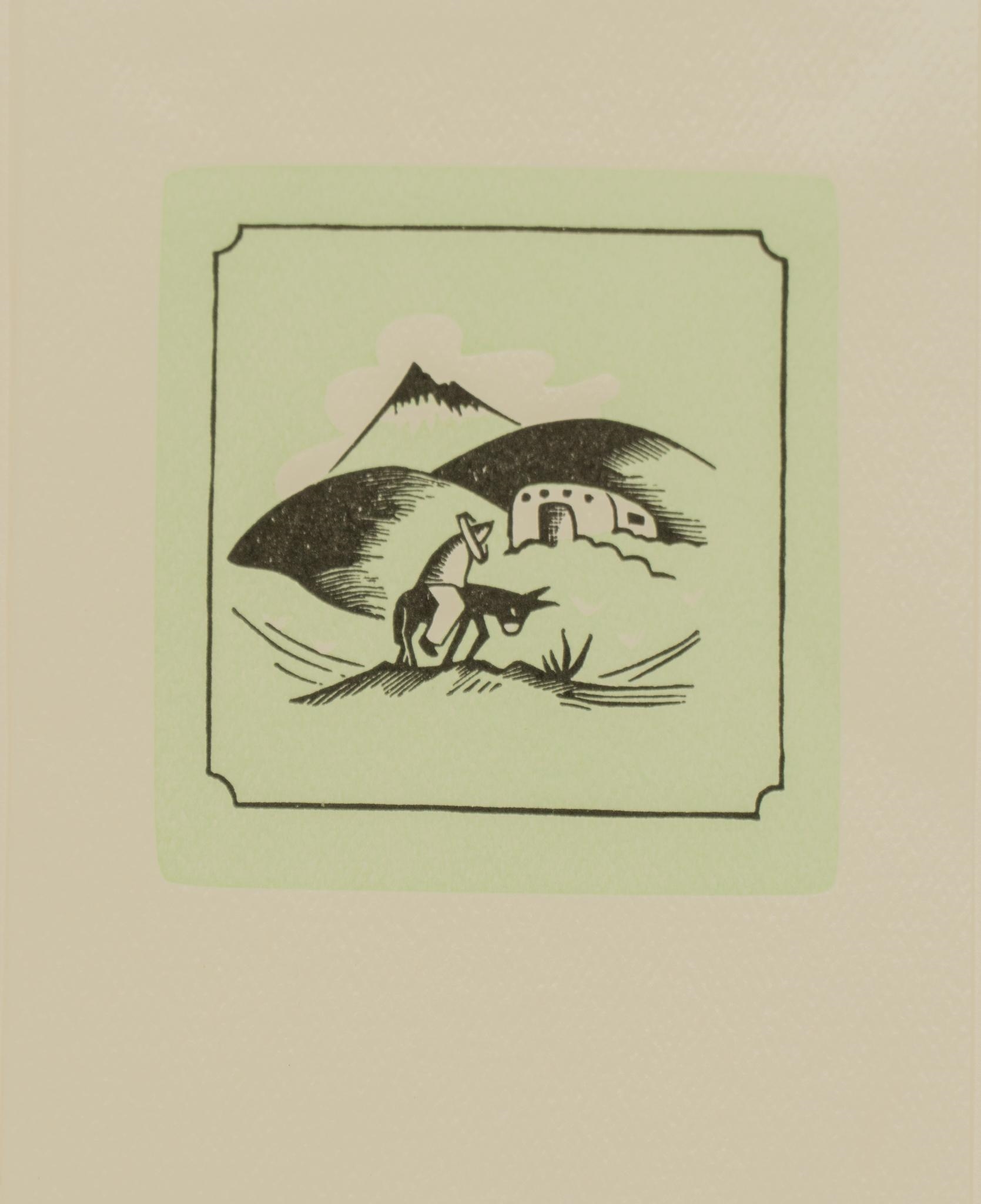 Willard Clark | Man on Burro with Adobe | MutualArt