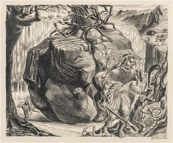 Ángel Bracho | Las Familias Huicholas (1946) | MutualArt