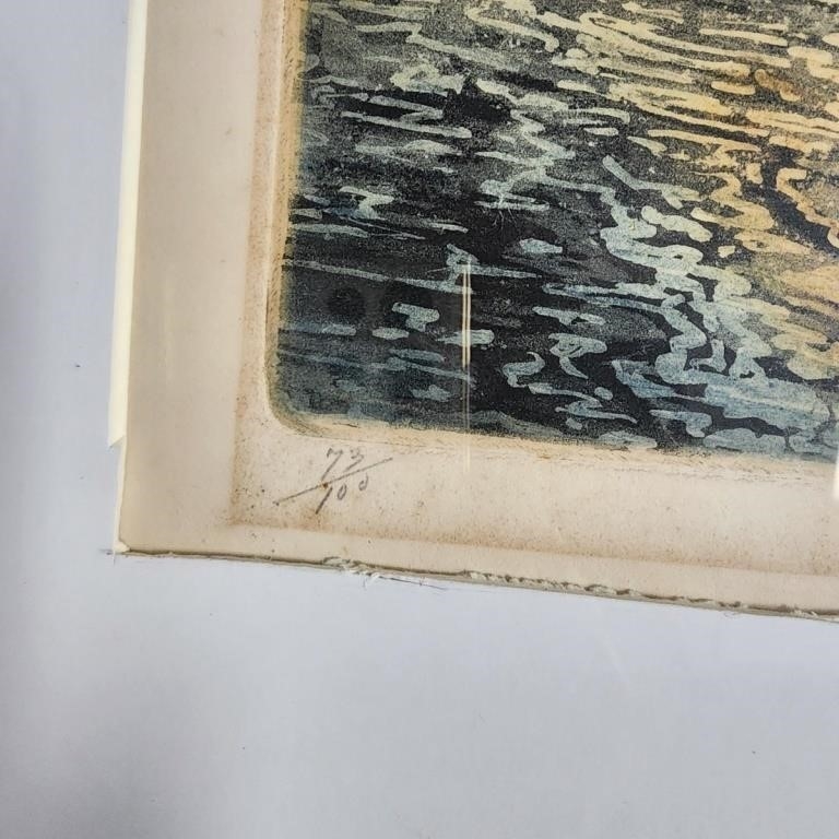 Louis Oscar Griffith | LO Griffith Hand-Colored Etching, Mill House ...