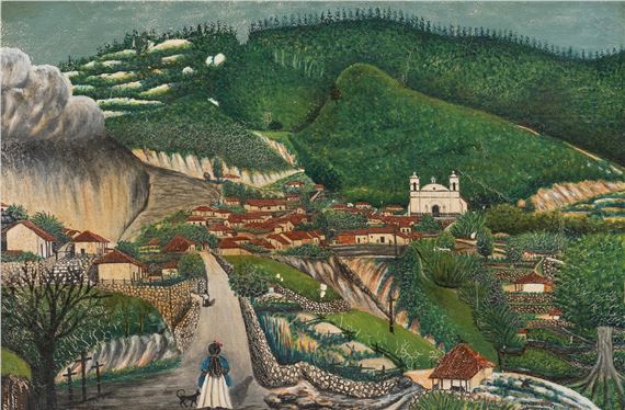 Jose Antonio Velasquez | Village Scene (1949) | MutualArt