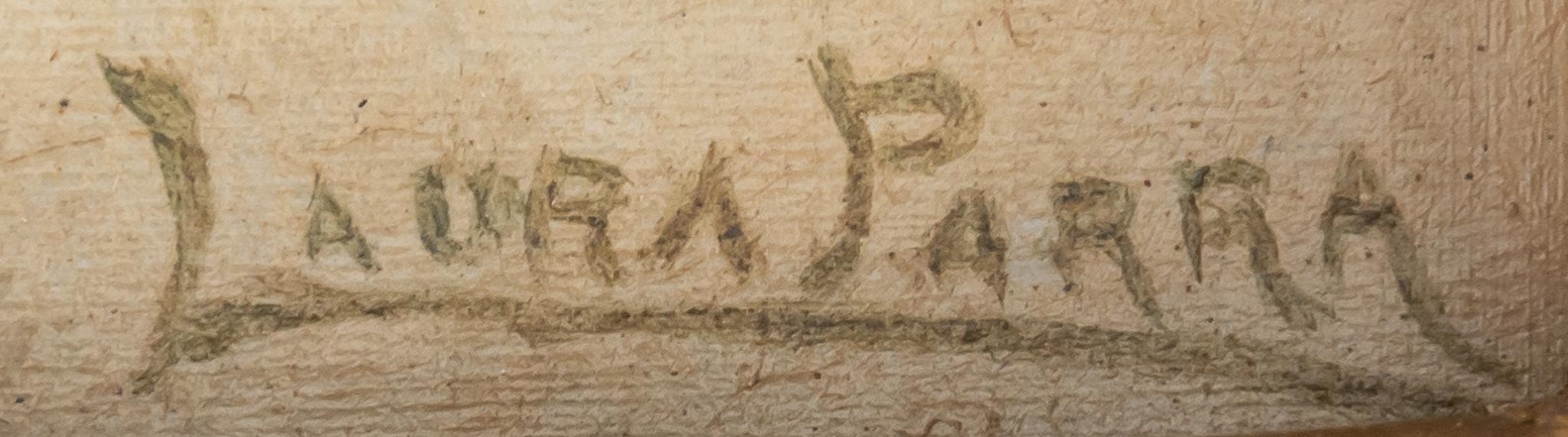 Laura Parra | portrait on board (1920s) | MutualArt