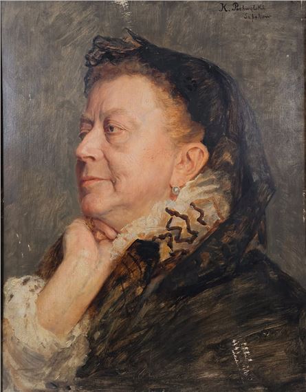 Kazimierz Pochwalski | Portrait of Zofia z Szarskich Pochwalska ...
