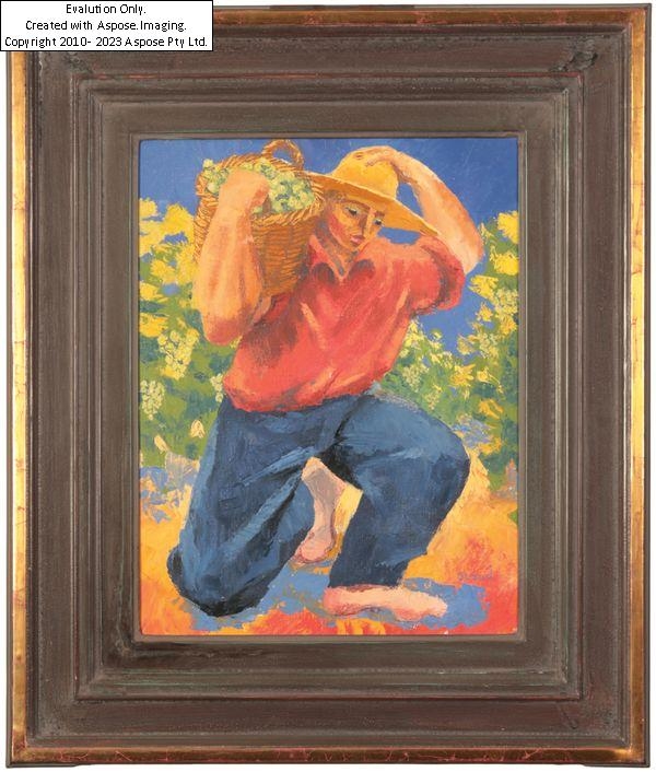 David K. Stead | Grape Pickers | MutualArt