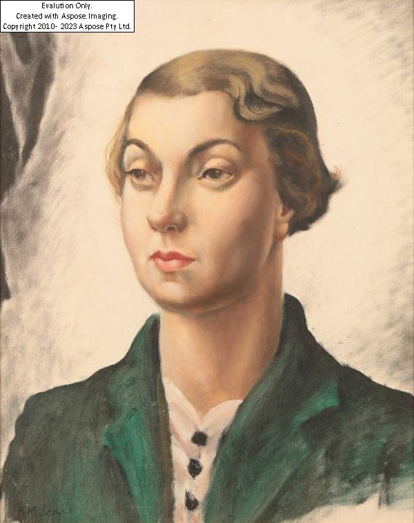 Kathleen Muriel Scale | 1913-2006) 'Girl in green jacket (1930s ...