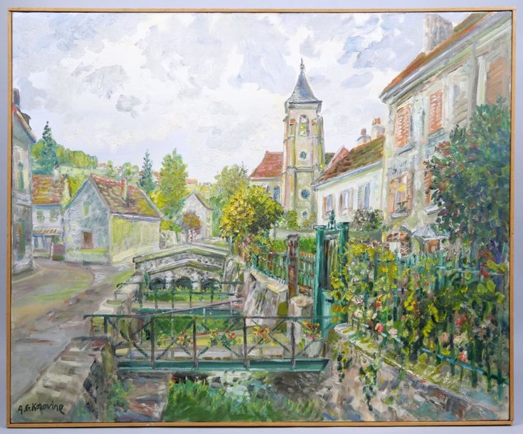 Alexis Guy Korovine | Stormy day in Villiers-sur-Morin | MutualArt