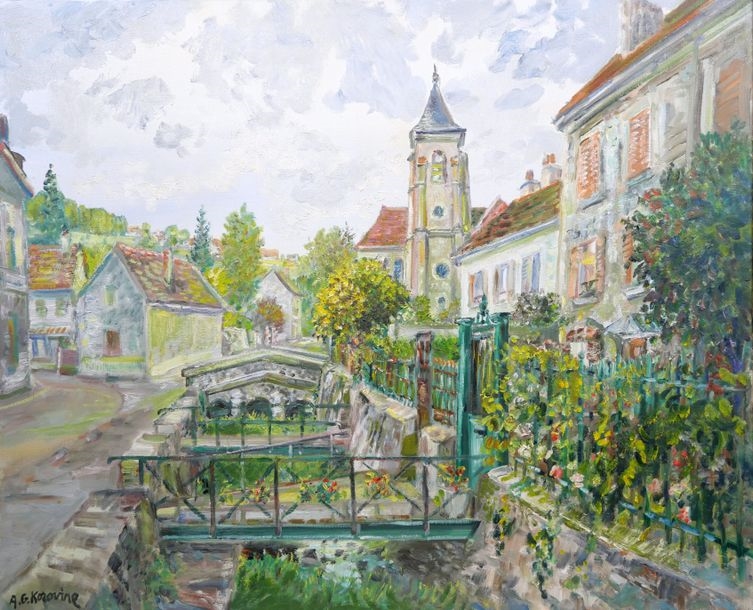 Alexis Guy Korovine | Stormy day in Villiers-sur-Morin | MutualArt