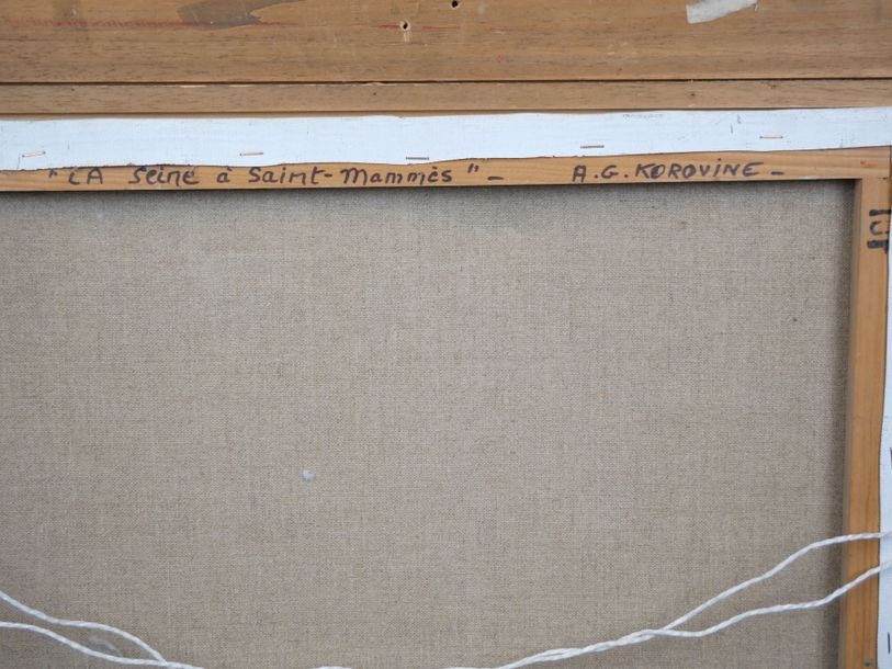 Alexis Guy Korovine | The Seine at Saint-Mammès oil on canvas | MutualArt