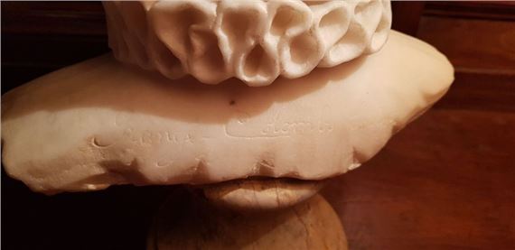 Roland Colombo-Grange | Bust of a man with a strawberry | MutualArt