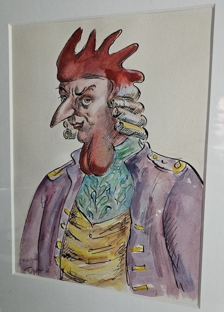 Roland Topor | Costume design for Louis XVI in the film Le Marquis ...