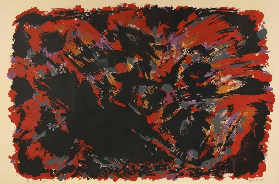 Alfred Manessier | ORAGE SUR LES MOULINS DE MONGO (1963) | MutualArt