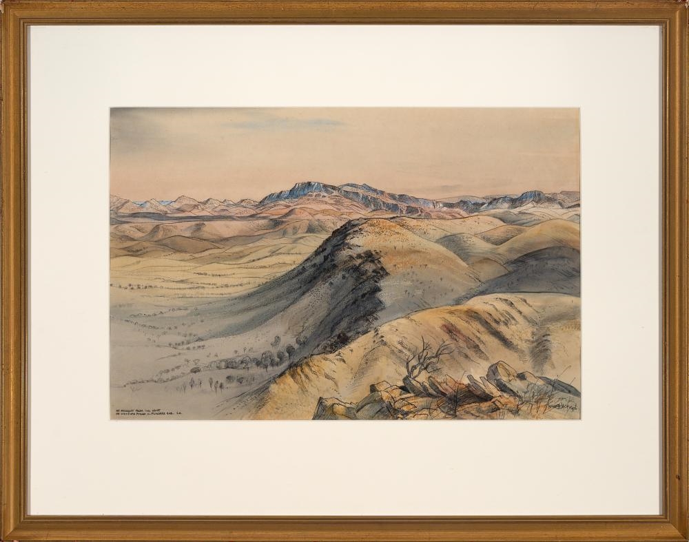 Kenneth Jack | Mt Mckinlay from the Edge of Wortupa Pond, Nth Flinders ...