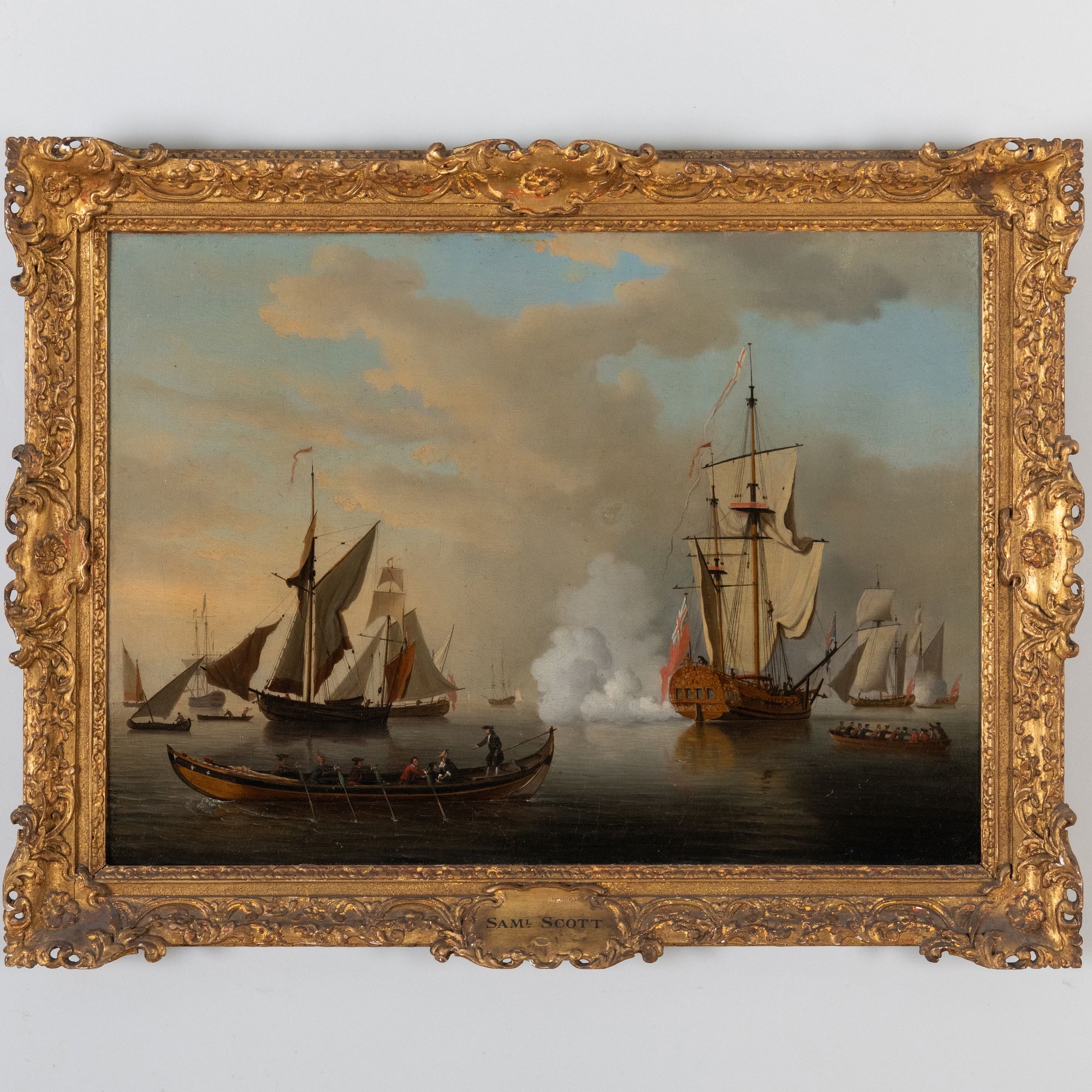 Samuel Scott | Warships at Sea | MutualArt
