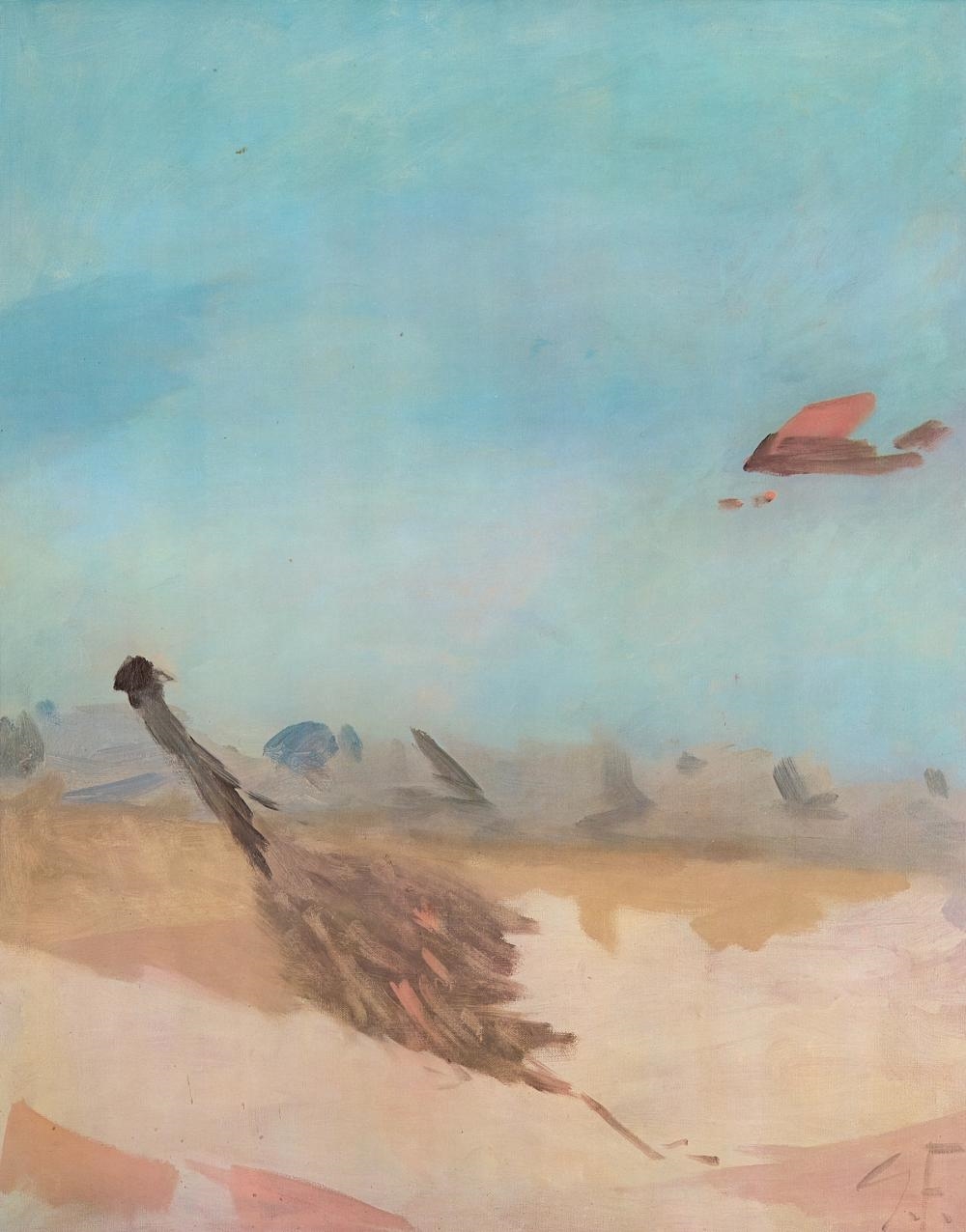 Sam Fullbrook | Emu and Aeroplane (1969) | MutualArt
