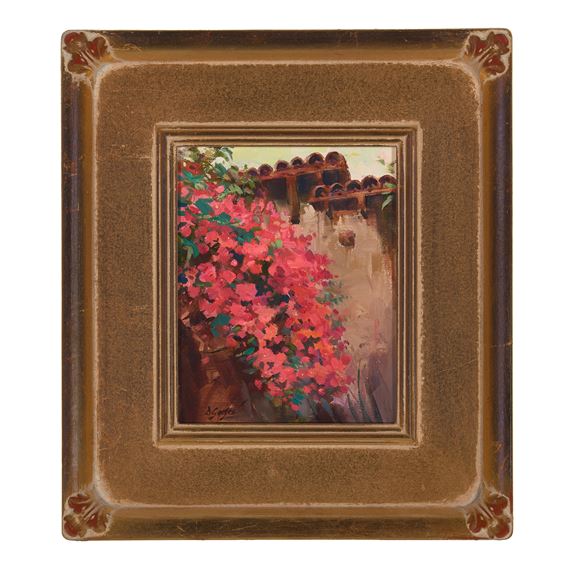 Dan Goozee | Mission Wall with Bougainvillea | MutualArt