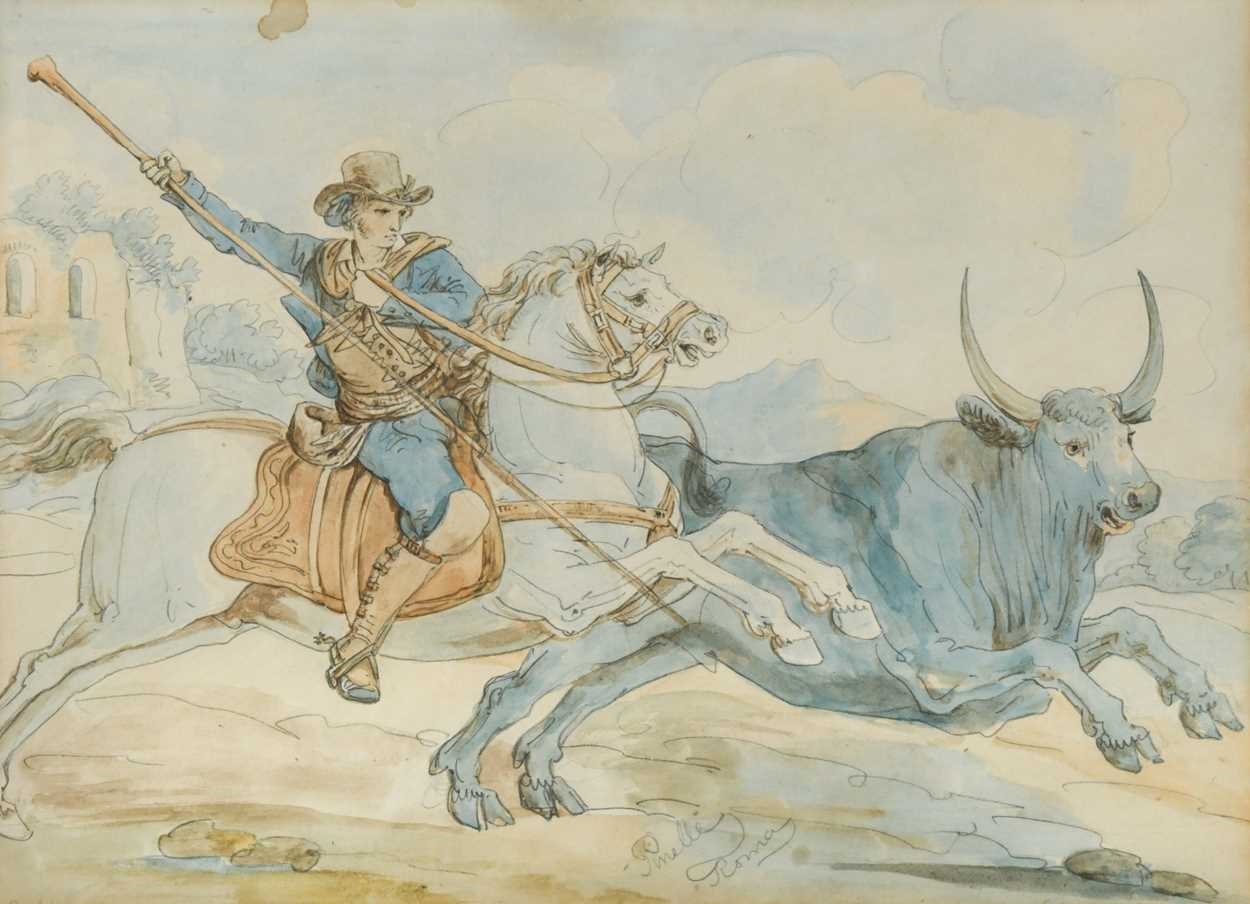 Bartolomeo Pinelli | Italian family cooking on an open fire | MutualArt