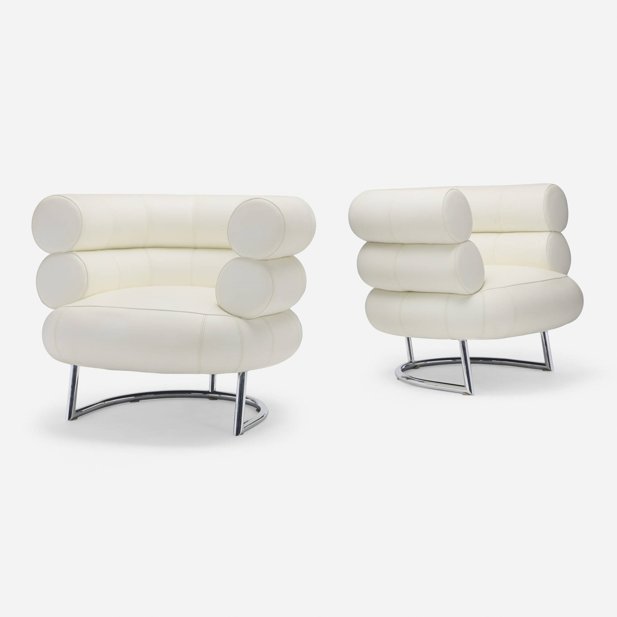Eileen Gray | Bibendum lounge chairs, pair (Circa 2000) | MutualArt