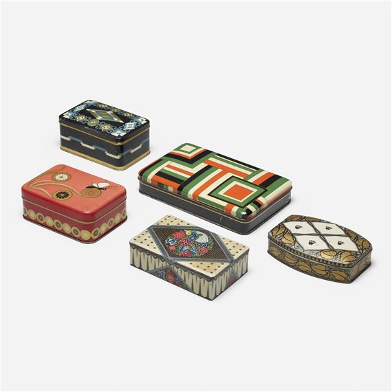 Emanuel Josef Margold | Collection of five cookie tins (Circa 1915 ...
