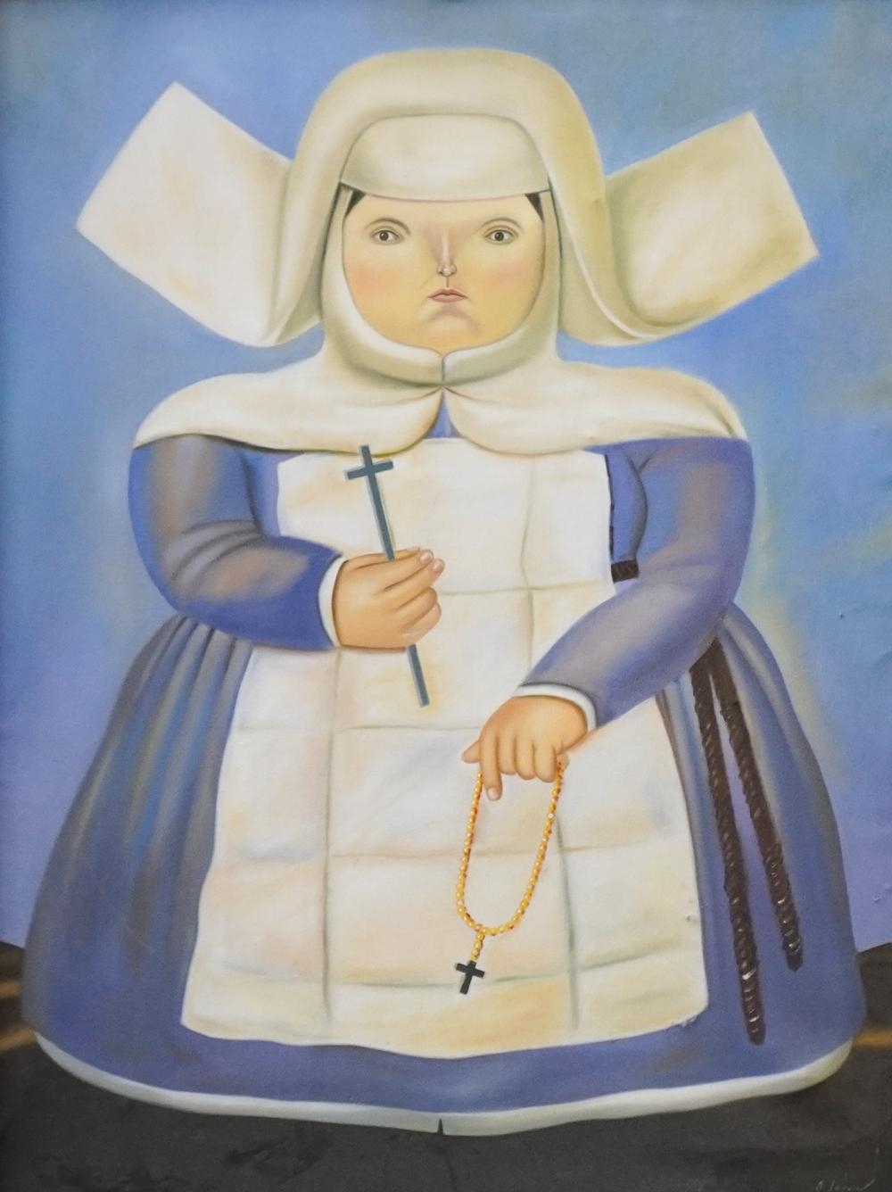 Fernando Botero | PORTRAIT OF A SCHOOLGIRL (1967) | MutualArt