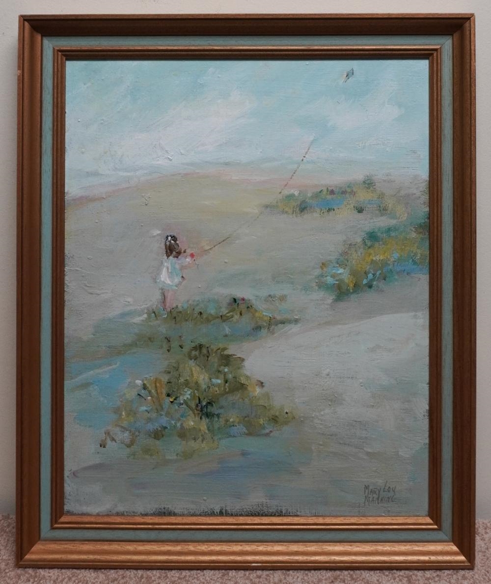 Lee Mary Manning | Girl Flying a Kite | MutualArt