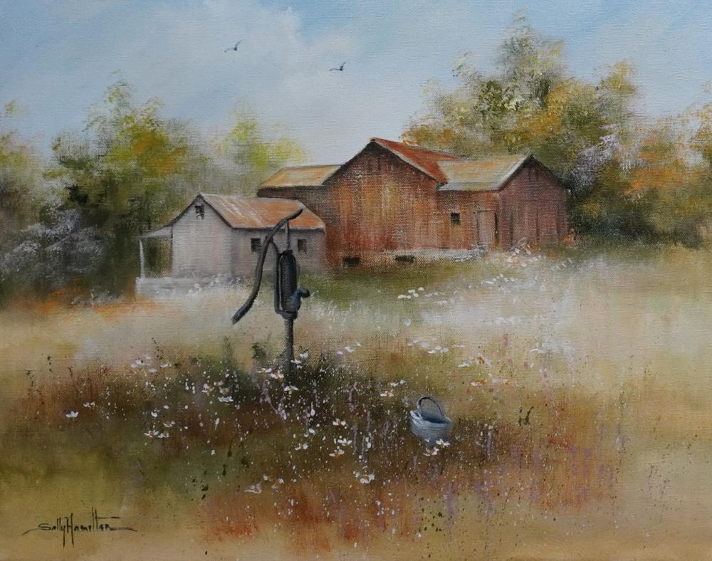 Sally Hamilton | At the Water Pump | MutualArt