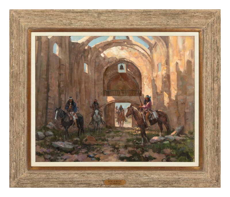 Carl Hantman | Carl Hantman (American, b. 1935) Riders in Mission Ruins ...