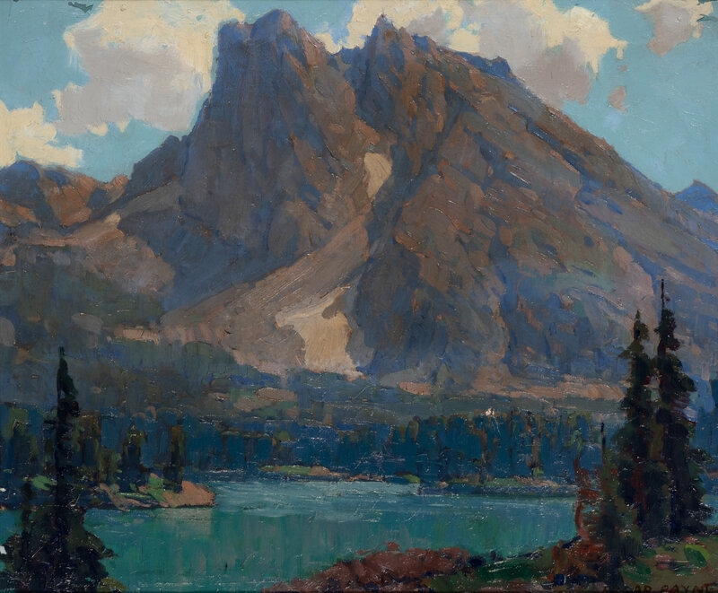 Edgar Alwin Payne | Distant glaciers and high country huts | MutualArt