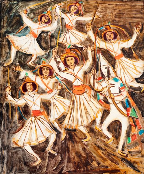Magdalena Radulescu | Dance of the Calusari (1973) | MutualArt